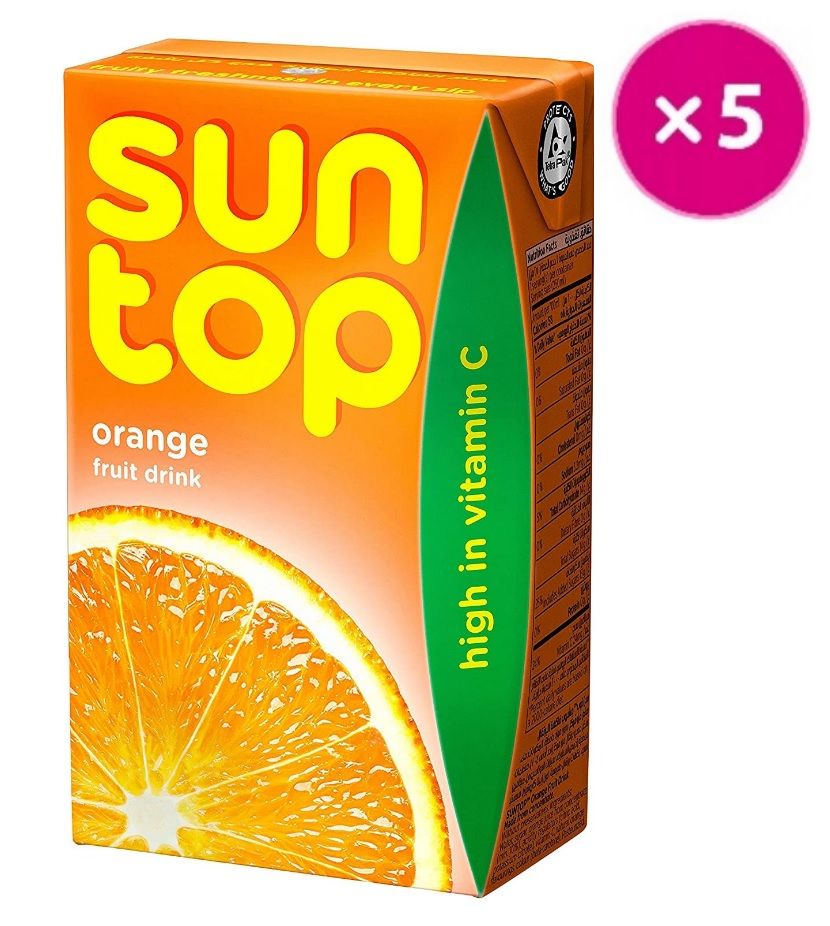 Buy Suntop orange juice 250 ml*5 Online in Egypt | Talabat Egypt
