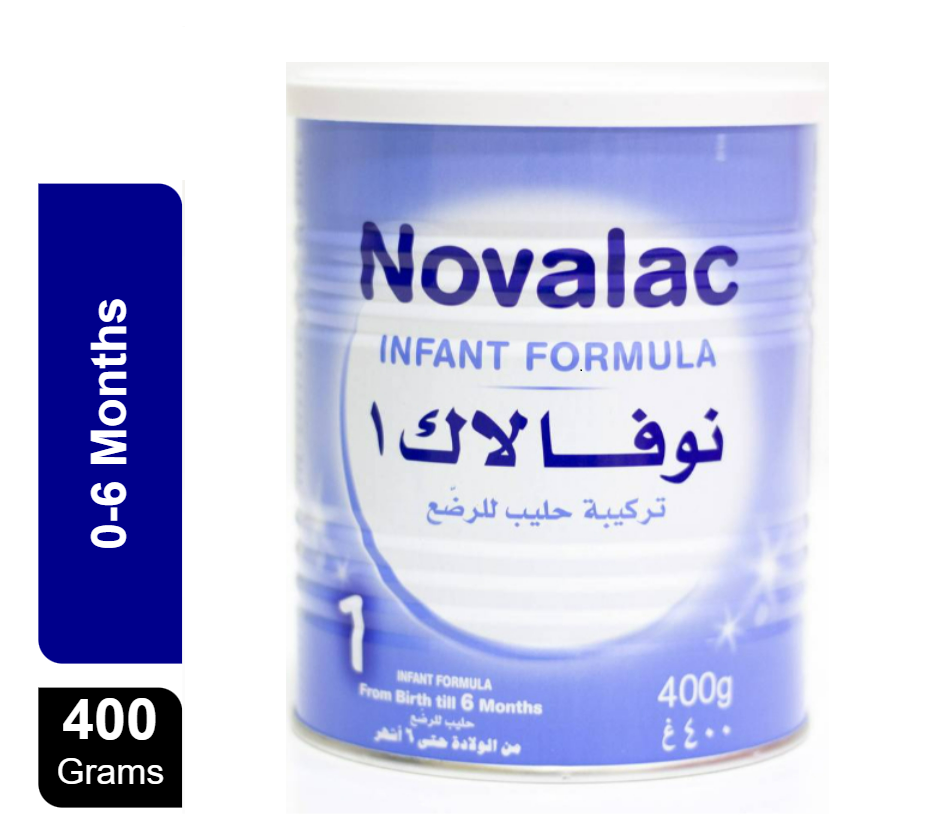 Buy Novalac Stage 1 Infant Formula Milk for 0-6 Months, 400g Online in Bahrain | Talabat Bahrain