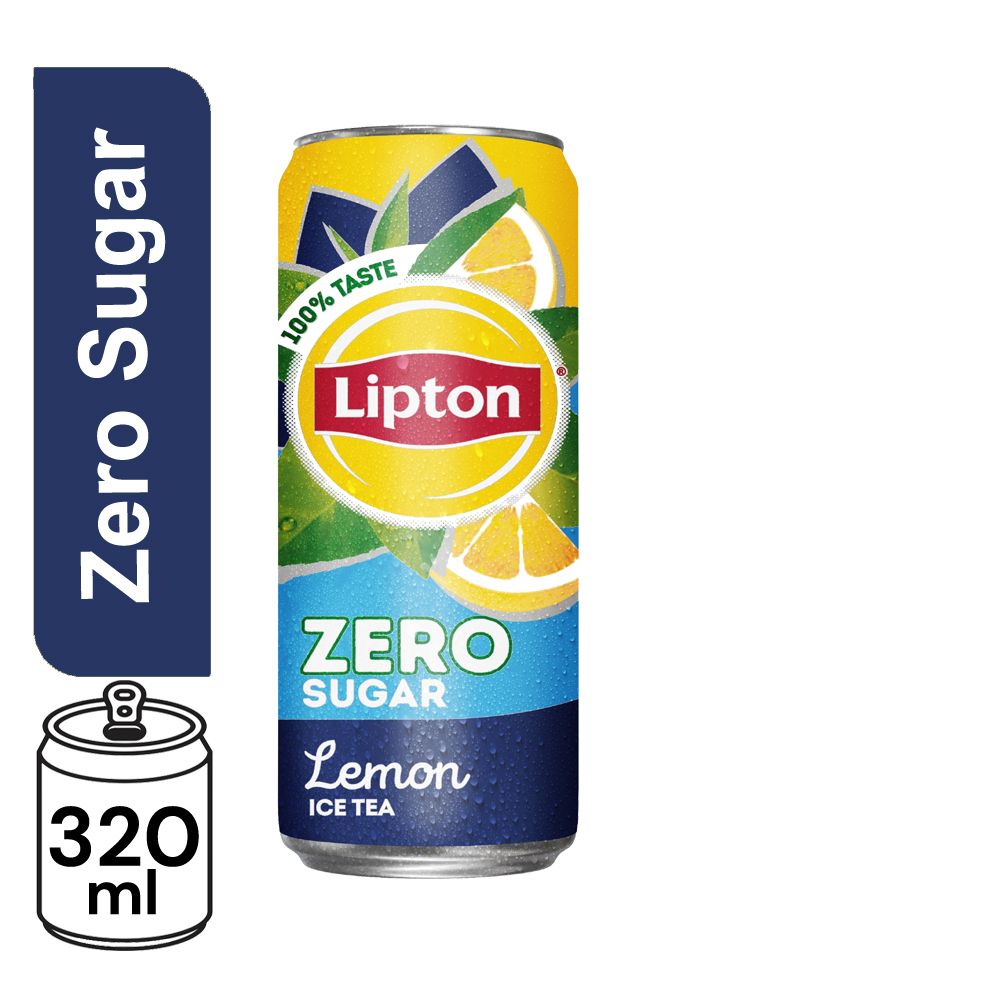 Buy Lipton Lemon Zero Sugar Ice Tea Can, 320ml Online in Bahrain ...