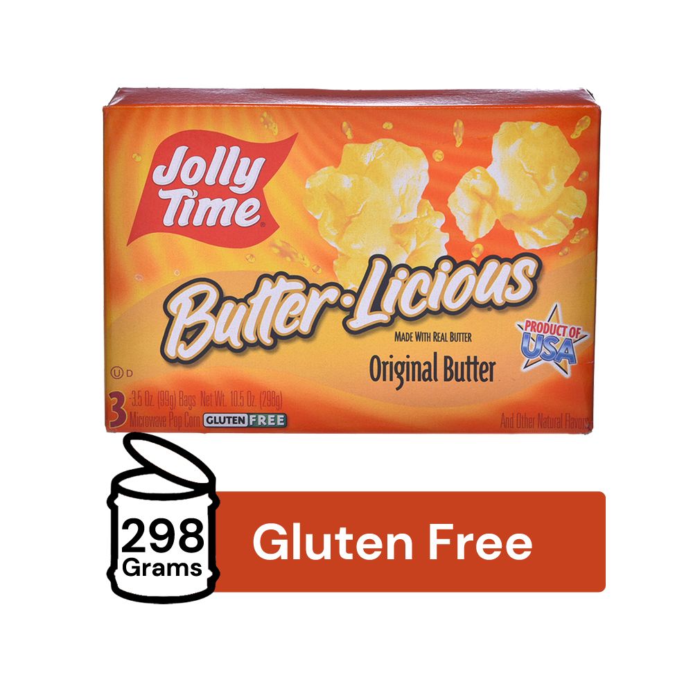 Buy Jolly Time Butter Licious Microwave Popcorn 298 g Online in Bahrain ...