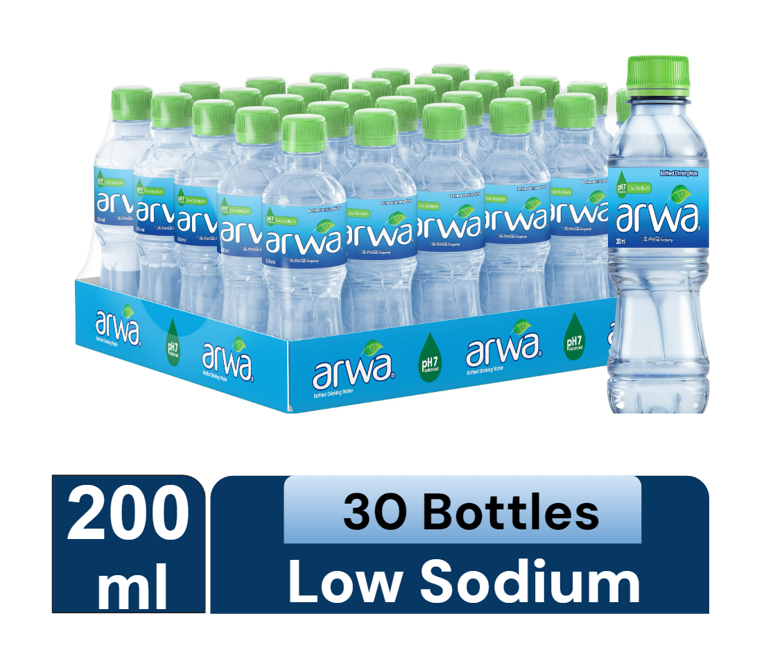 Buy Arwa Bottled Drinking Water Pet Bottle, 30x200ml Online in Bahrain | Talabat Bahrain