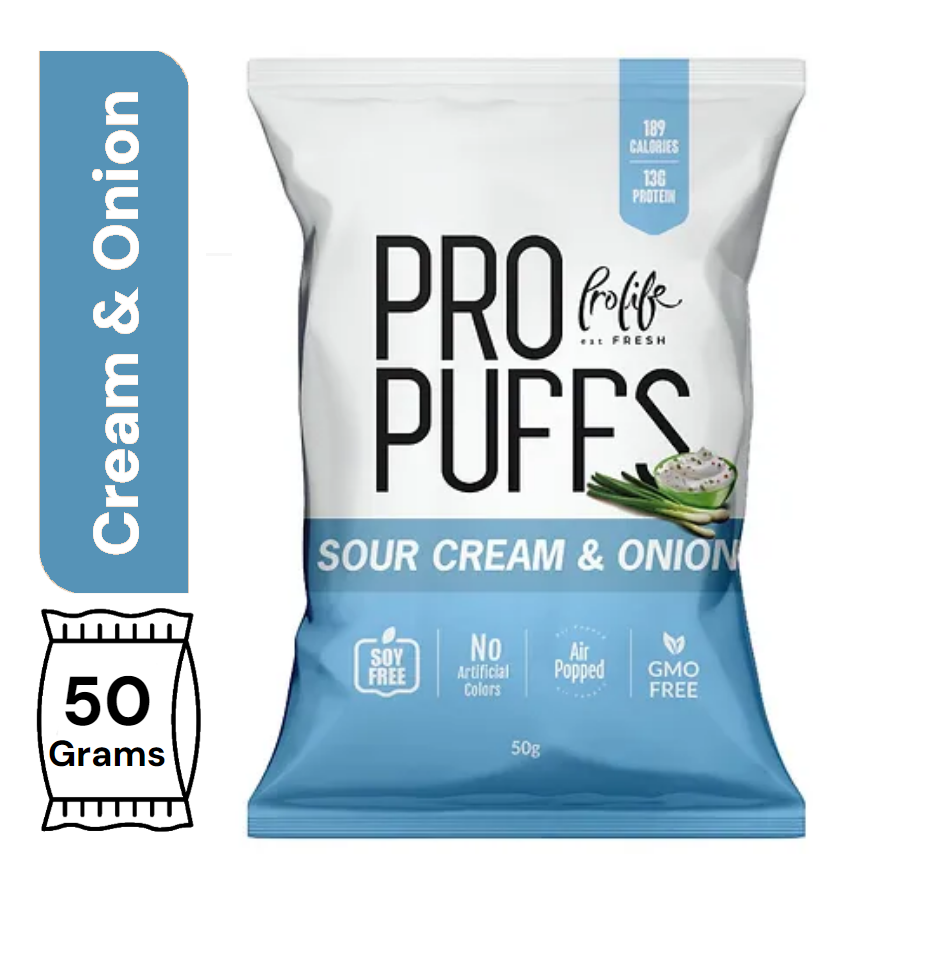 Buy Pro Life Cruncho Sour Cream & Onion Flavor 50 g Online in Kuwait ...