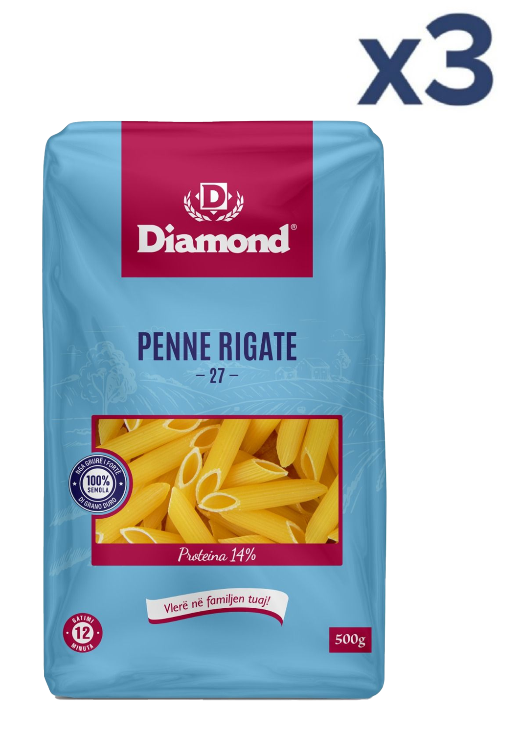 Buy Diamond Penne Pasta, 500g X 3 Pcs Online in Jordan | Talabat Jordan