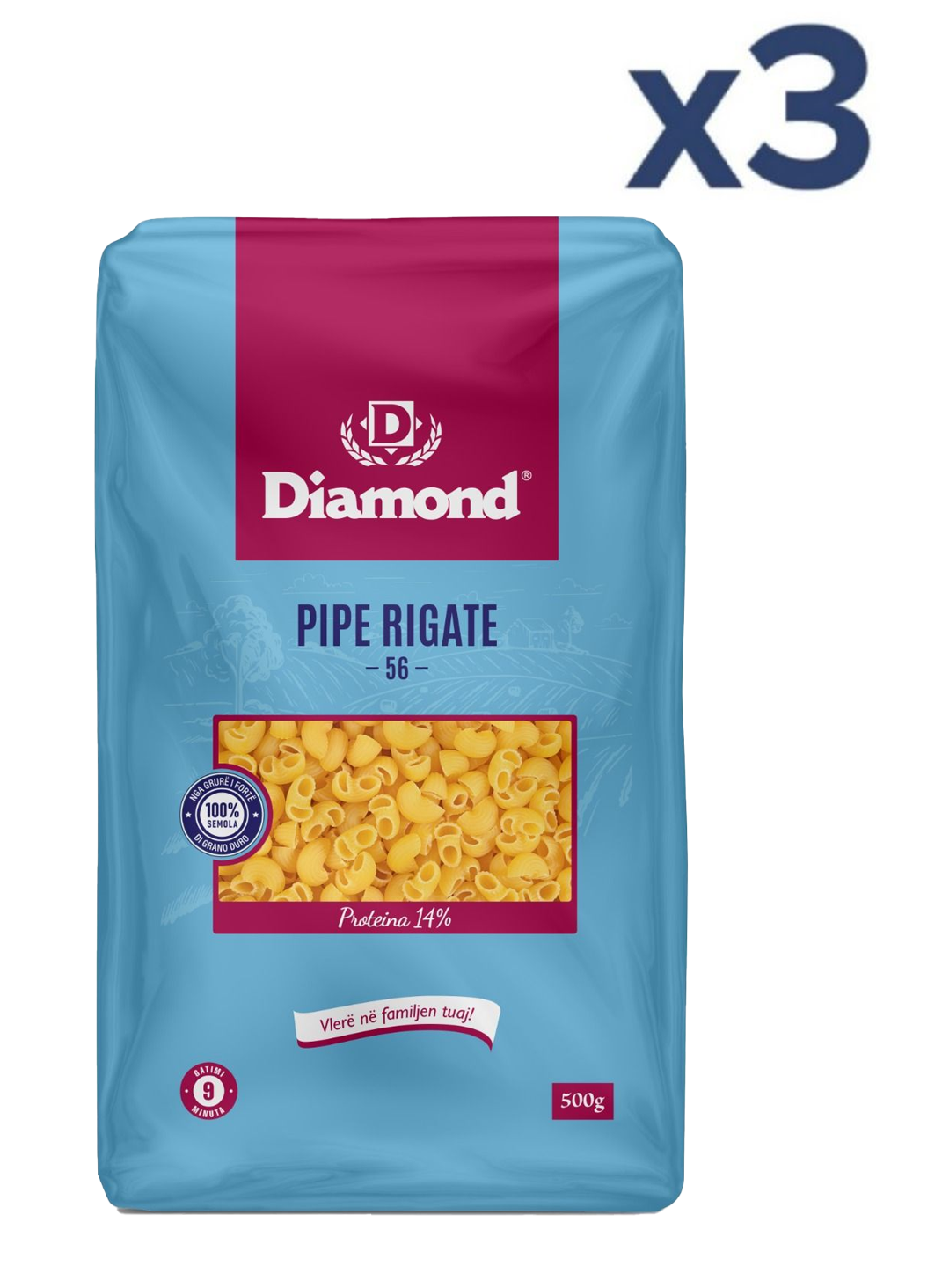 Buy Diamond Piperigate Pasta, 500g X 3 Pcs Online in Jordan | Talabat ...