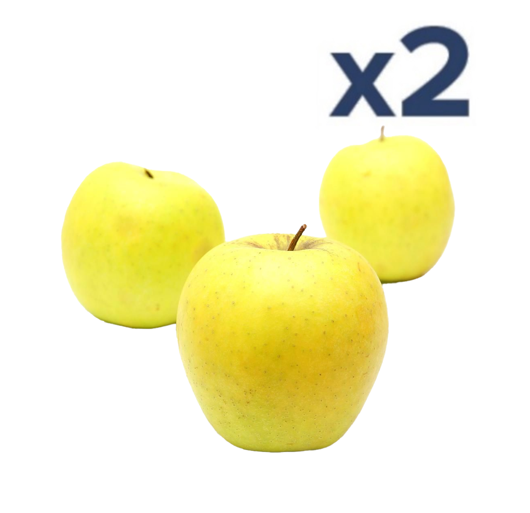Buy Yellow Apple Imported 1 kg X 2 Pcs Online in Jordan | Talabat Jordan