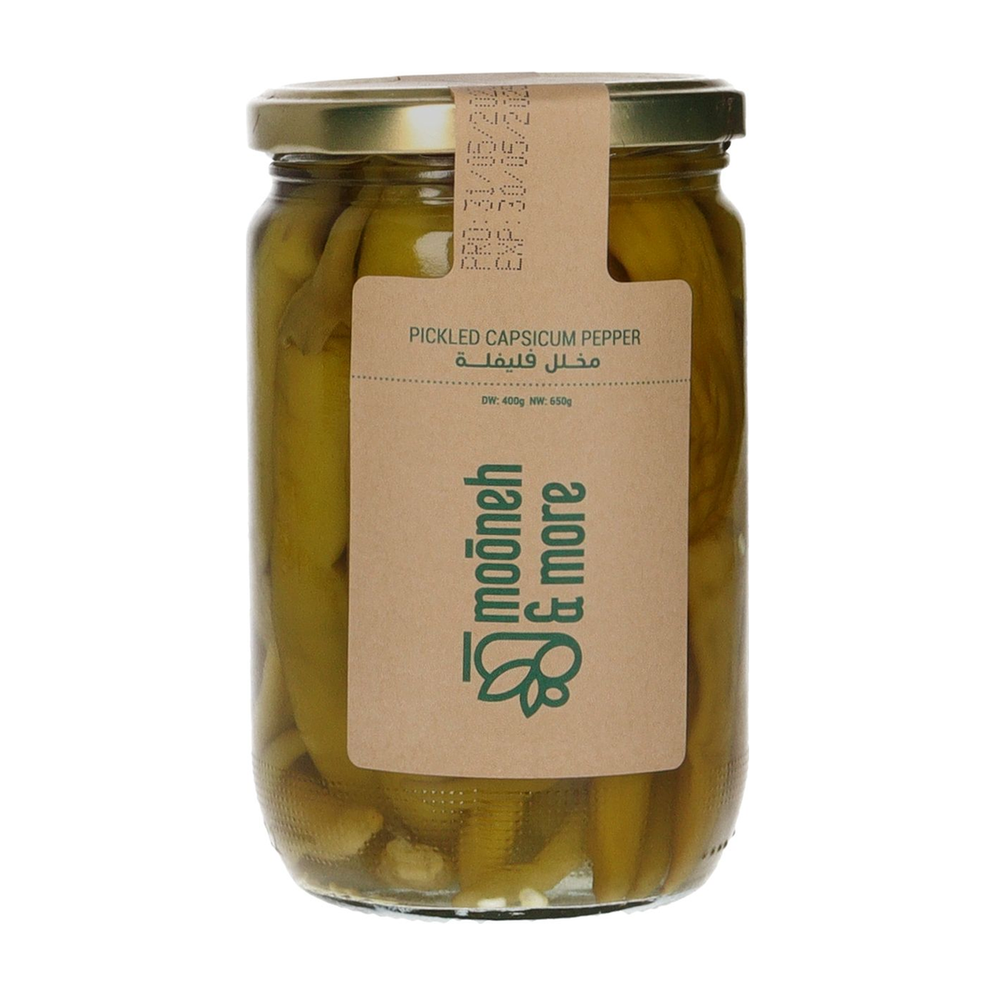 Buy Mooneh & More Pickled Capsicum Pepper, 650g Online in UAE | Talabat UAE