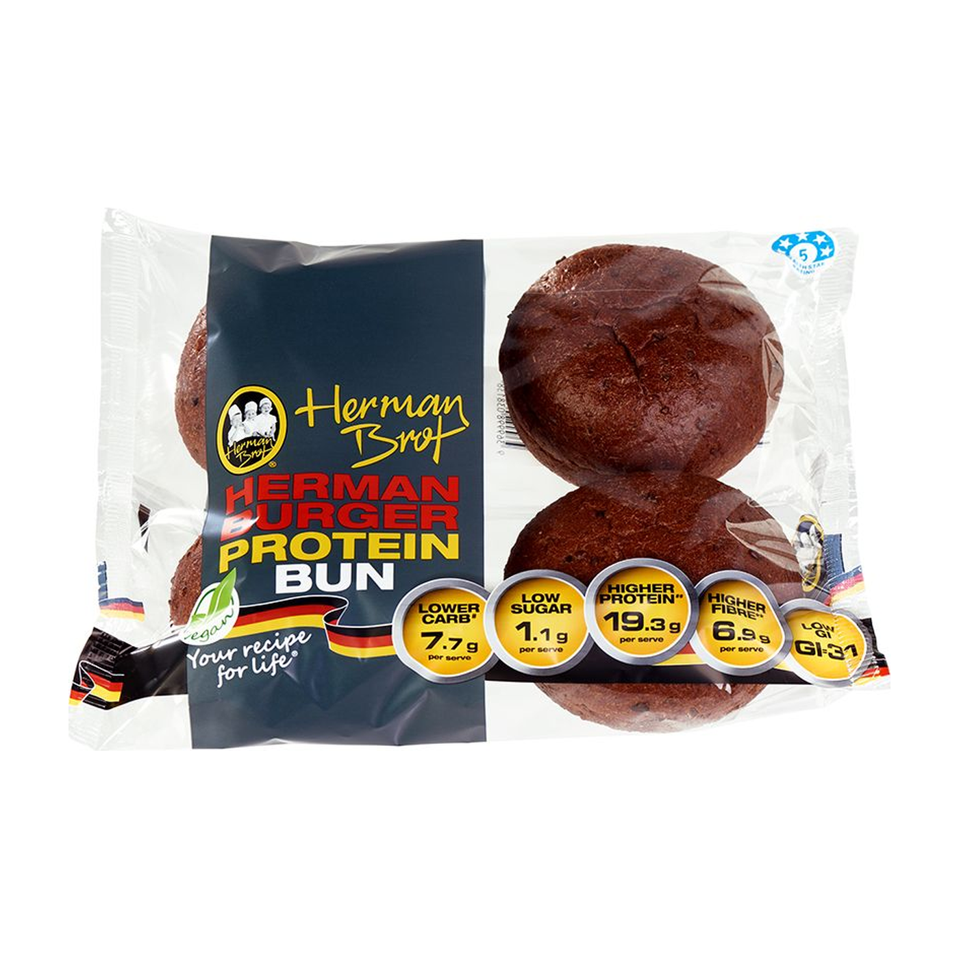 Buy Herman Brot Protein Burger Bun, 140g Online in Oman | Talabat Oman