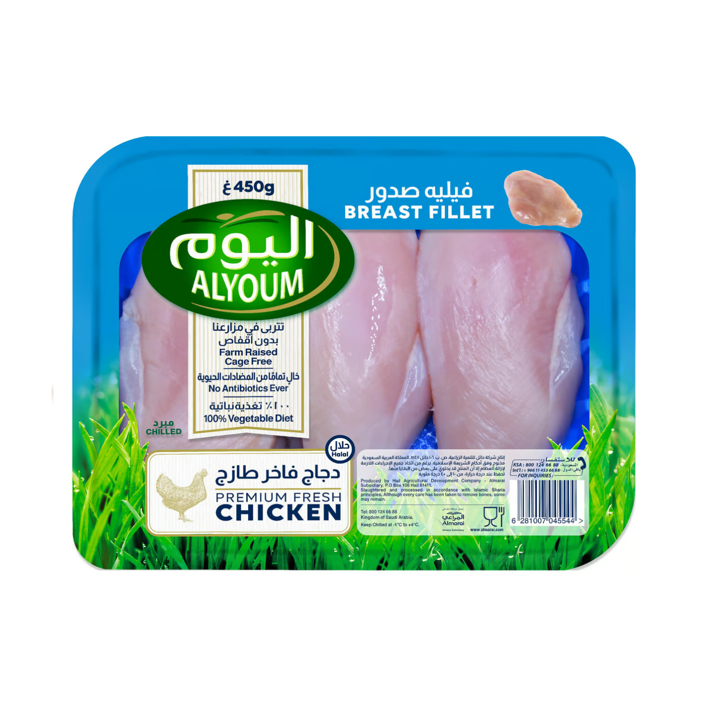Buy Alyoum Fresh Chicken Breast Fillet, 450g Online in Kuwait | Talabat ...