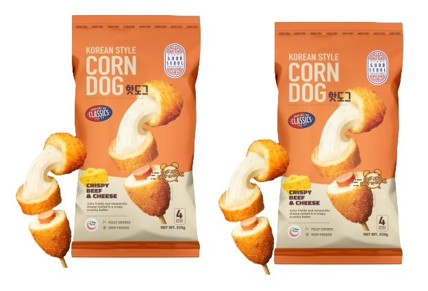 اشترِ Good Seoul Frozen Korean Style Corn Dog Crispy Beef & Cheese 4's 320g x 2 Pcs أونلاين في ...