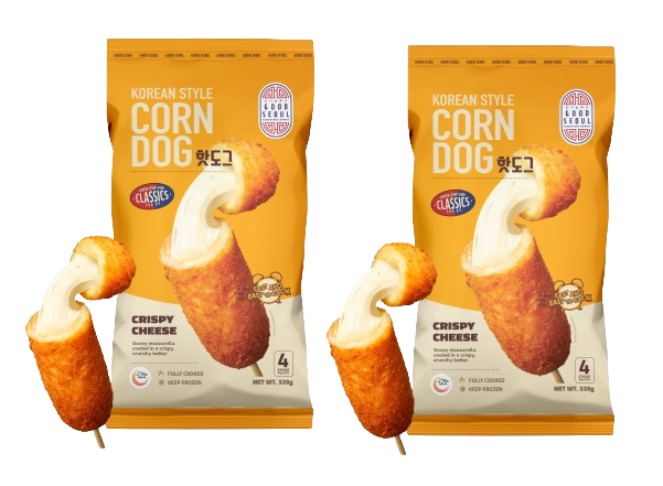 اشترِ Good Seoul Frozen Korean Style Corn Dog Crispy Cheese 4's 320g x 2 Pcs أونلاين في UAE ...