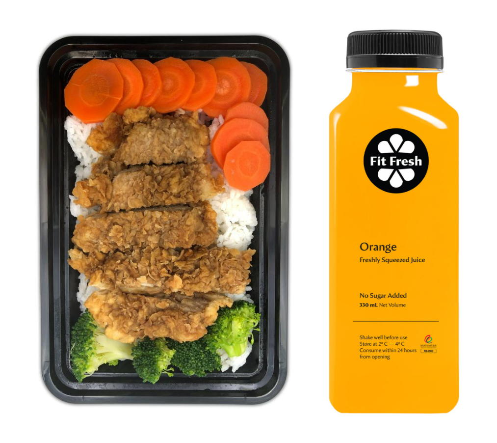 اشترِ Mulan Teriyaki Chicken Rice Bowl 420 g + Fit Fresh Orange Juice ...