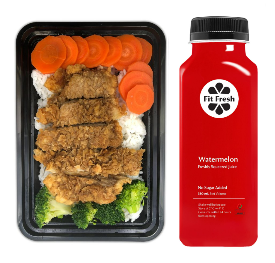 Buy Mulan Teriyaki Chicken Rice Bowl 420 g + Fit Fresh Watermelon Juice ...