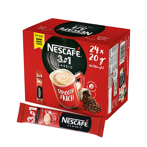 Buy Nescafe 3In1 Classic 20 G X 24 Pcs Box Online in Kuwait | Talabat Kuwait