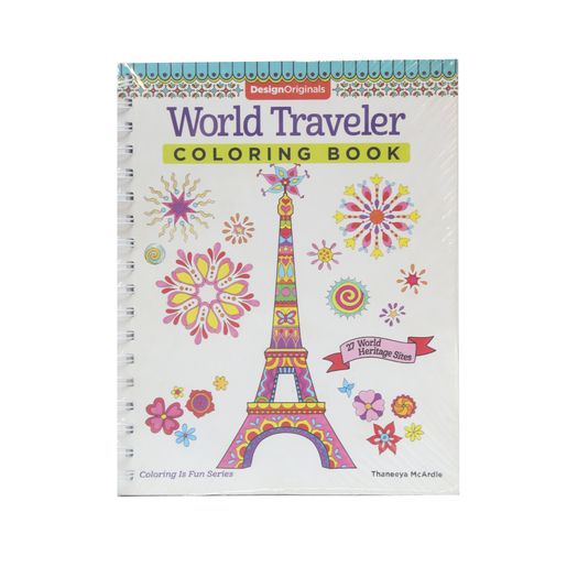 Buy World Traveller Colouring Book For Adults Online in Egypt | Talabat ...