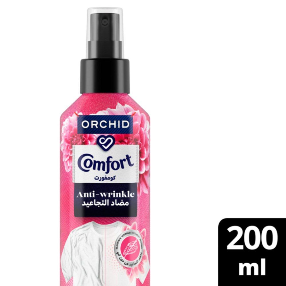 Buy Comfort Anti-Wrinkle Spray for Clothes with Orchid Scent, 200ml Online in Kuwait | Talabat ...