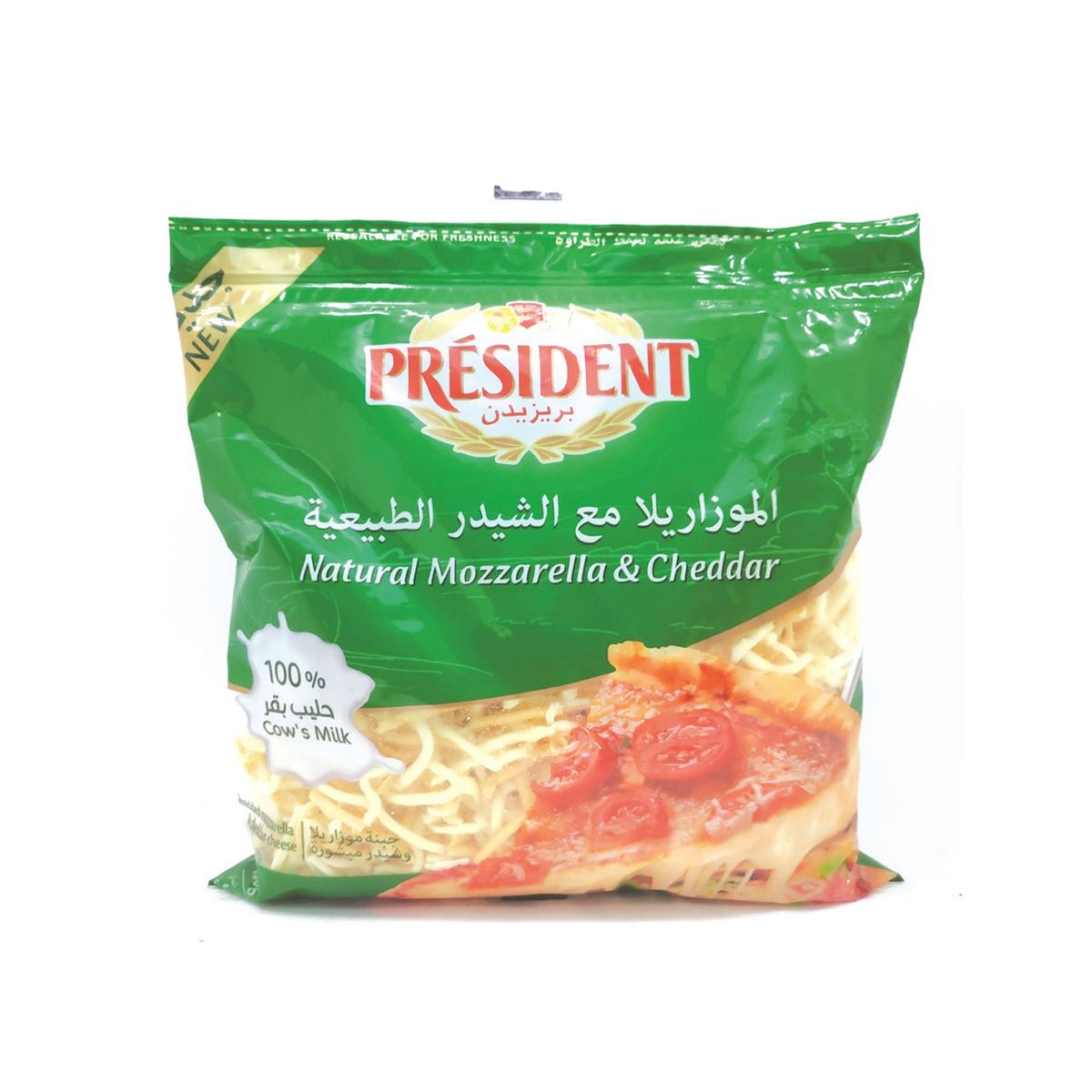 Buy President Shredded Mozzarella & Cheddar Cheese 450 g Online in UAE ...