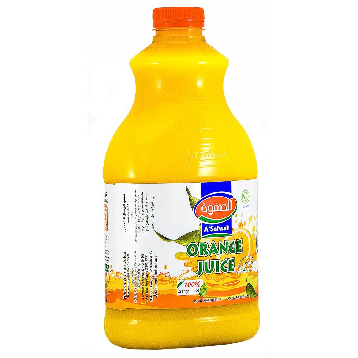 Buy A'Safwah 100% Natural Orange Juice, 1.5L Online in Oman | Talabat Oman