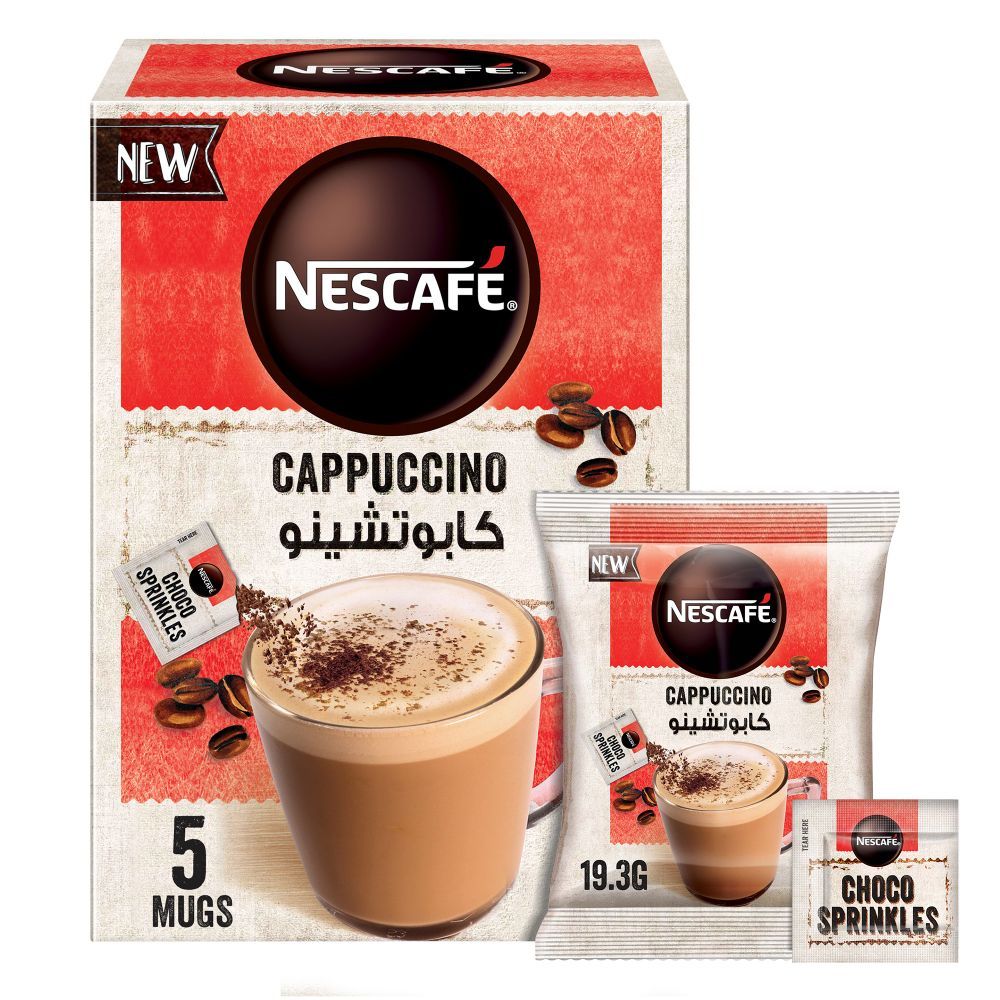 Buy Nescafe Cappuccino Foamy 19.3 g X 5 pcs Online in Bahrain | Talabat ...
