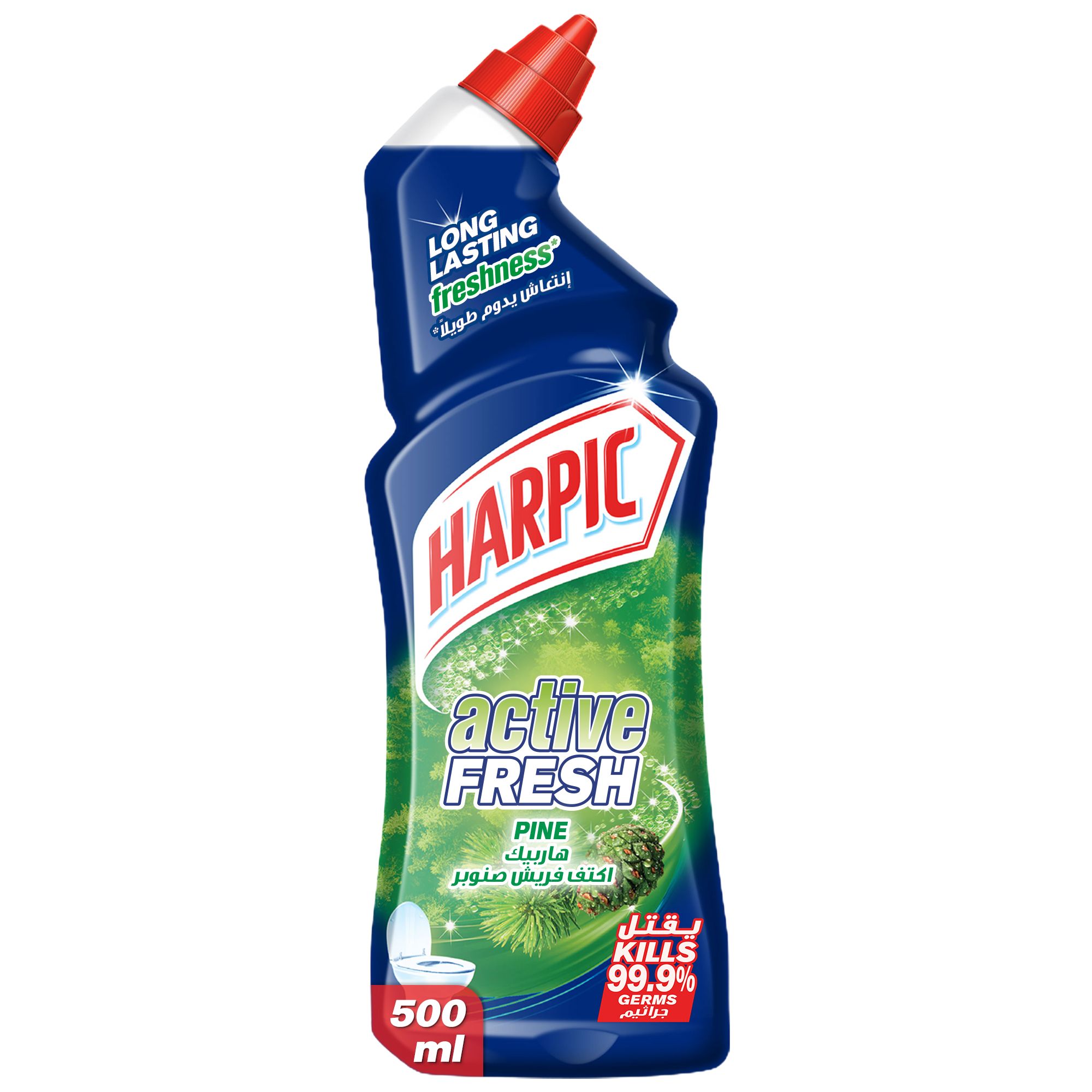 Buy Harpic Active Fresh Pine Toilet Cleaner Liquid, 500ml Online in ...