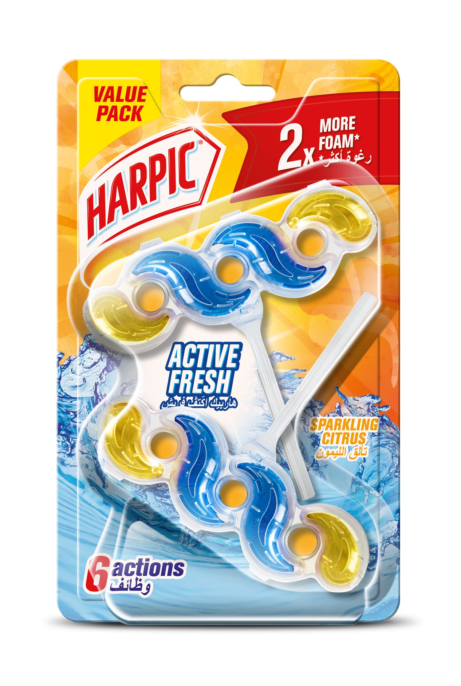 Buy Harpic Itb Sparkling Citrus Value Pack 35 g x 2 Pcs Online in ...