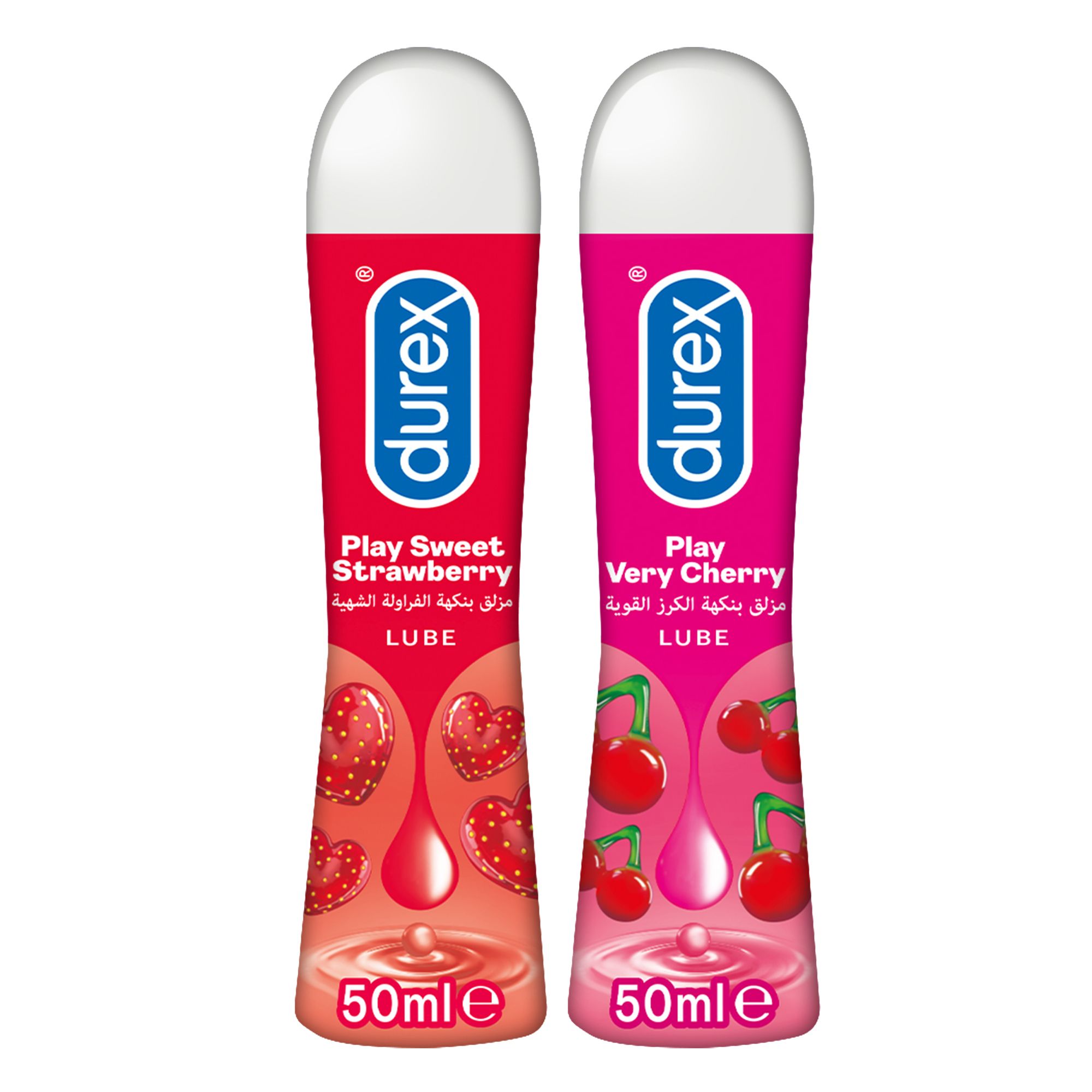 اشترِ Durex Play Sweet Strawberry Lube 50 مل + Durex Very Cherry Lube ...