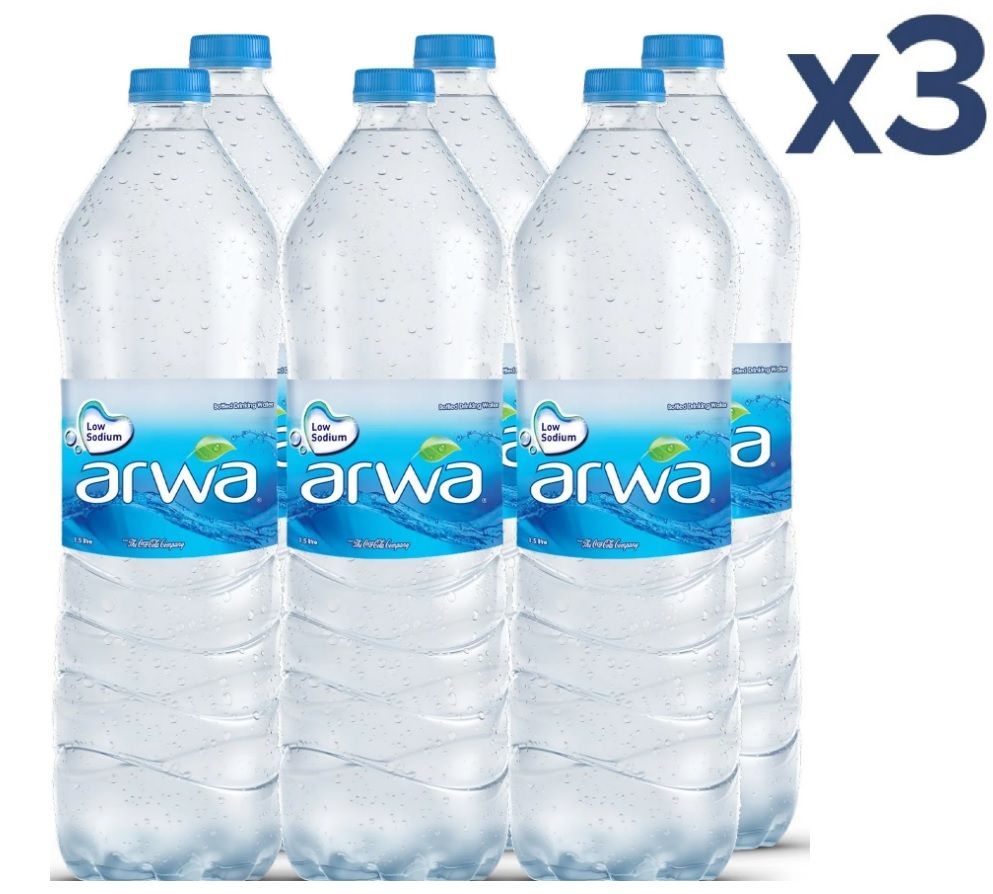 Buy Arwa Water 1.5 Ltr 6 pcs - 3pcs Online in Jordan | Talabat Jordan