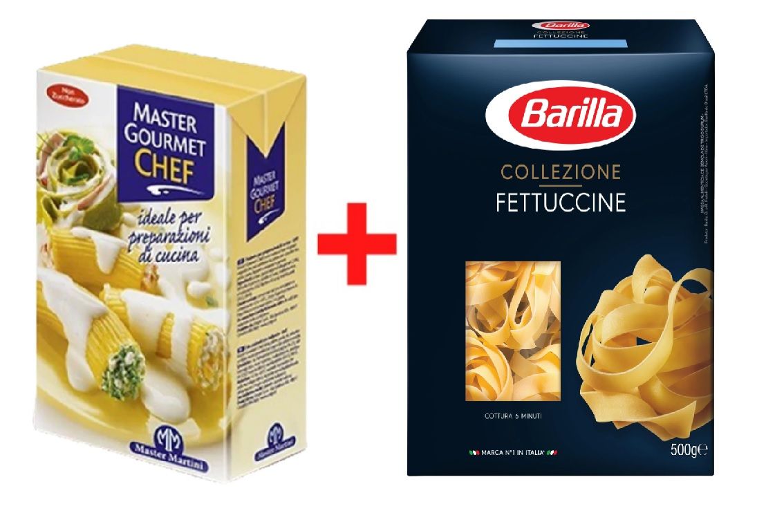 Buy Master Chef Cooking Cream, 1L + Barilla Collezione Pasta Fettuccine ...