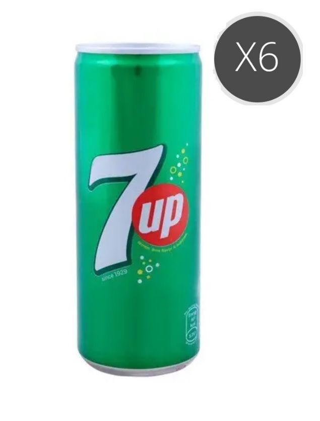 Buy 7Up Regular Soft Drink, 250ml - 6 Pcs Online in Jordan | Talabat Jordan