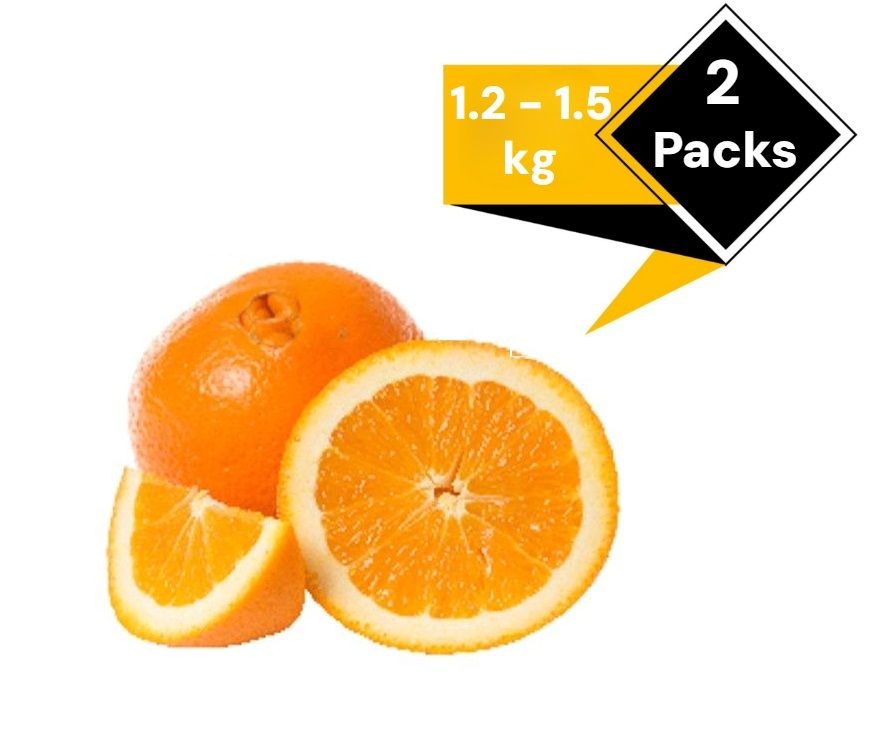 Buy Orange Navel - Spain, 2 x 1.2-1.5kg Online in UAE | Talabat UAE