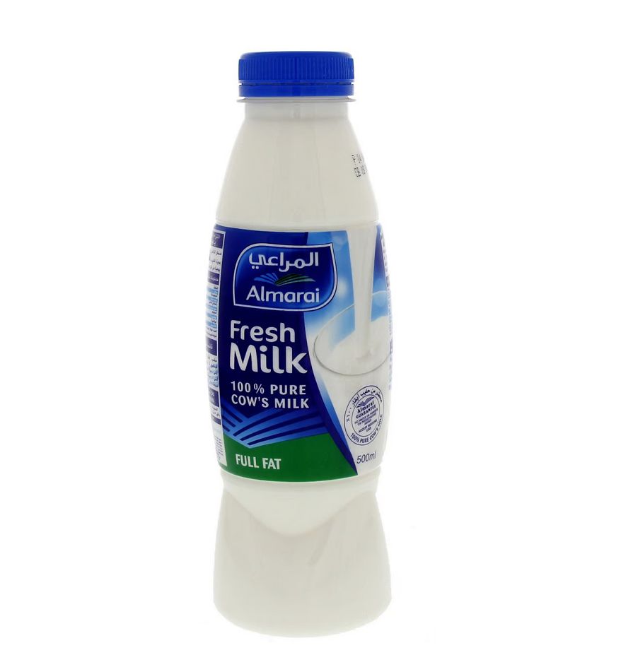 Buy Almarai Full Fat Fresh Milk, 500ml Online in Oman | Talabat Oman