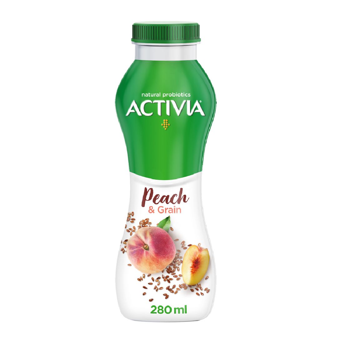 Buy Activia Yoghurt Go Peach & Grain Drink, 280ml Online in Oman ...