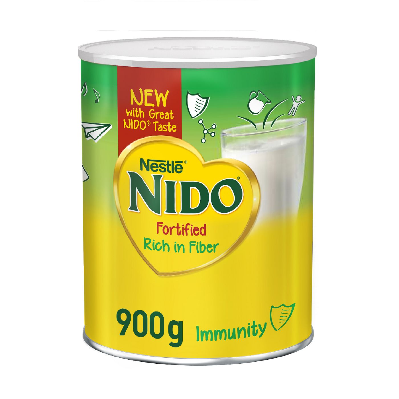 Buy Nido Fiber Milk Powder Tin, 900g Online in Oman | Talabat Oman