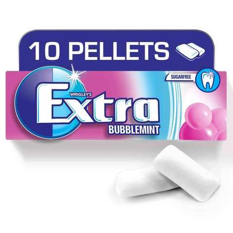 Buy Wrigley's Extra Bubblemint Pellets Gum, 14g Online in Bahrain | Talabat Bahrain