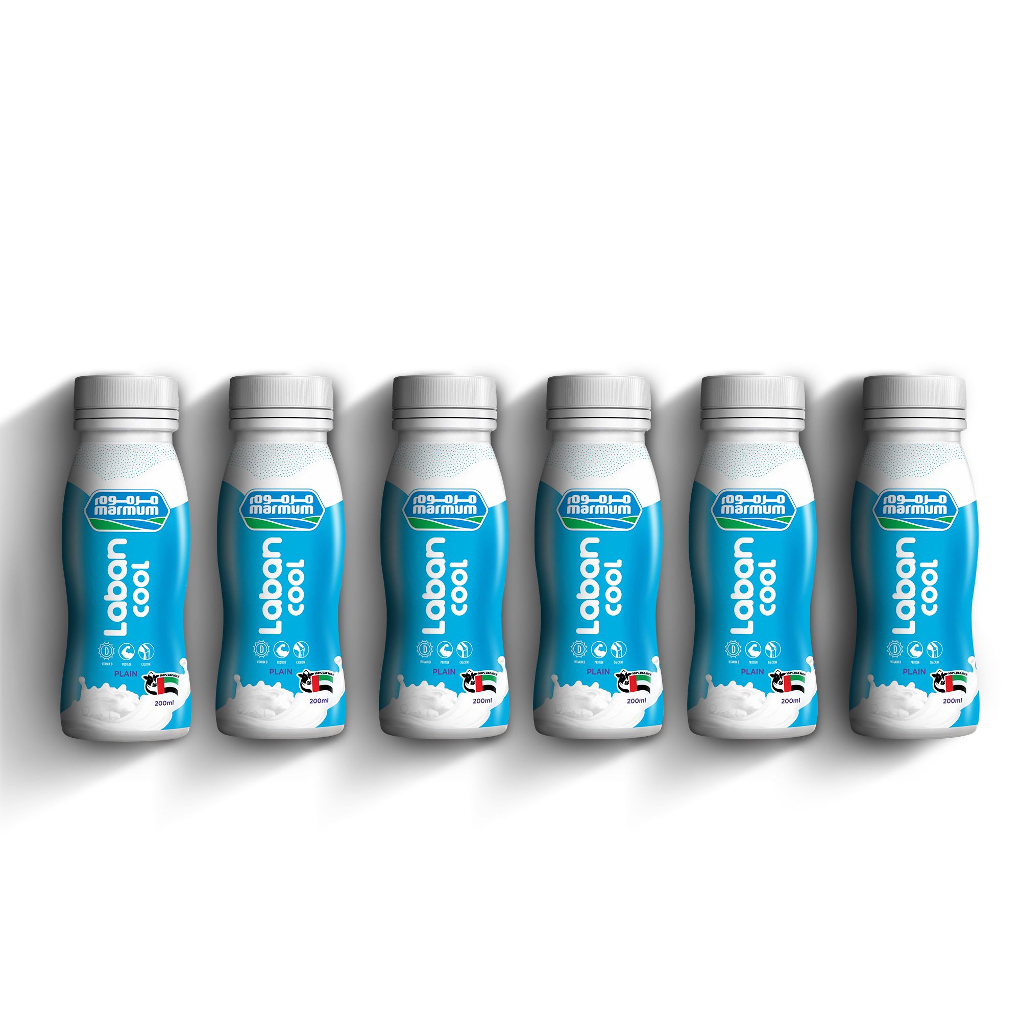 Buy Marmum Laban Cool Plain Laban Drink Family Pack, 6x200ml Online in ...
