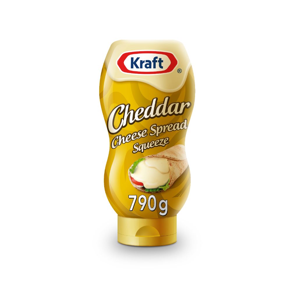 Buy Kraft Cheddar Cheese Spread Squeeze 790 g Online in UAE | Talabat UAE