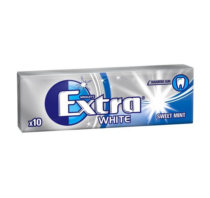 Buy Wrigley's Extra White Peppermint Pellets Silver Blue Gum, 14g ...