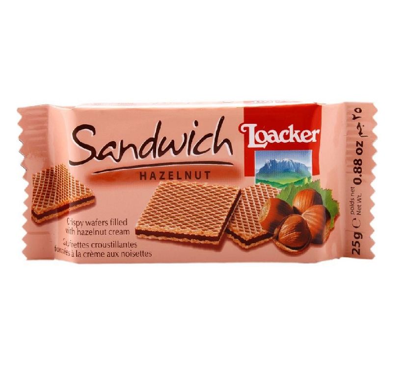 Buy Loacker Noisette Hazelnut Sandwich Wafer, 25g Online in Jordan ...