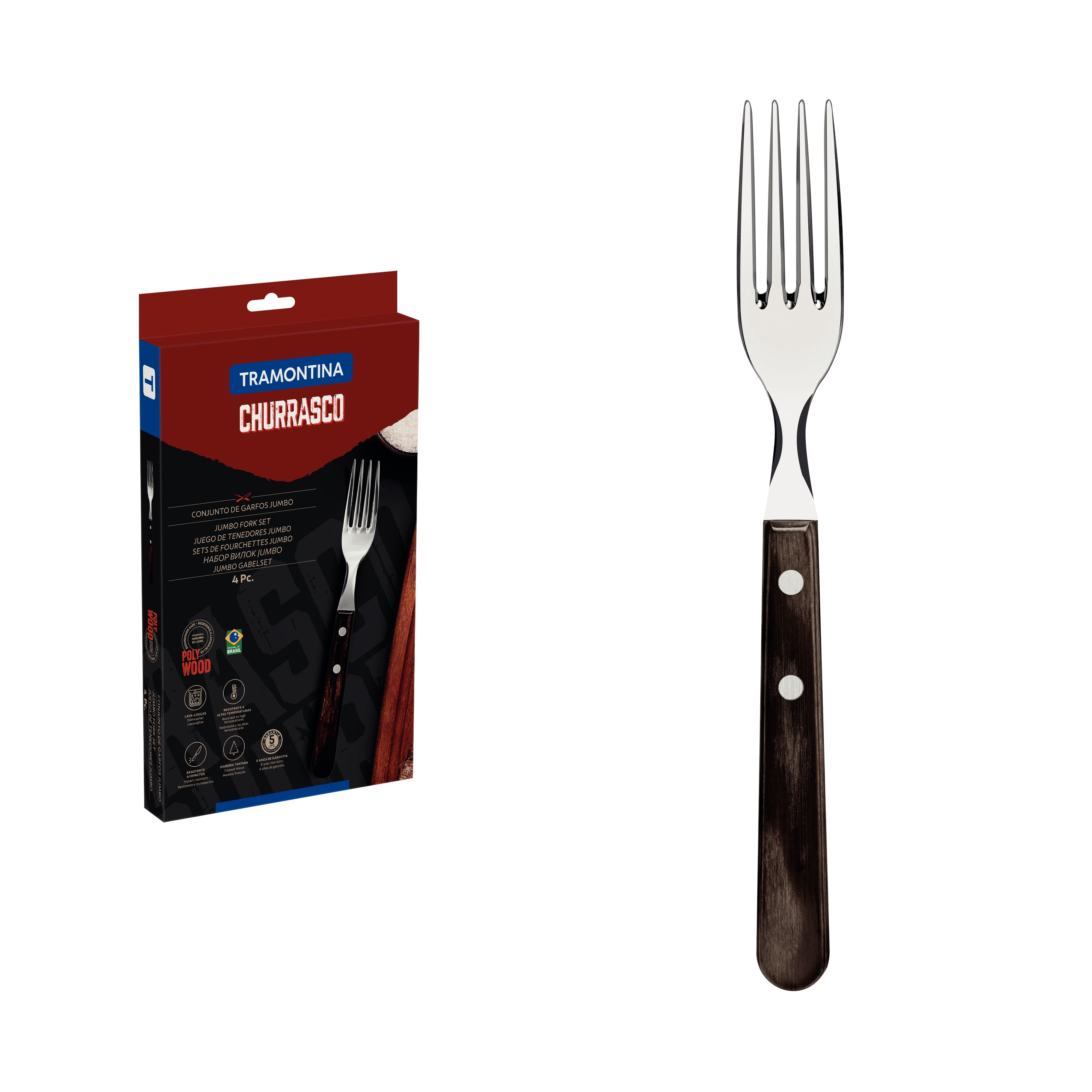 Buy Tramontina Churrasco Jumbo Forks Set, 4 Pieces Online in Oman ...
