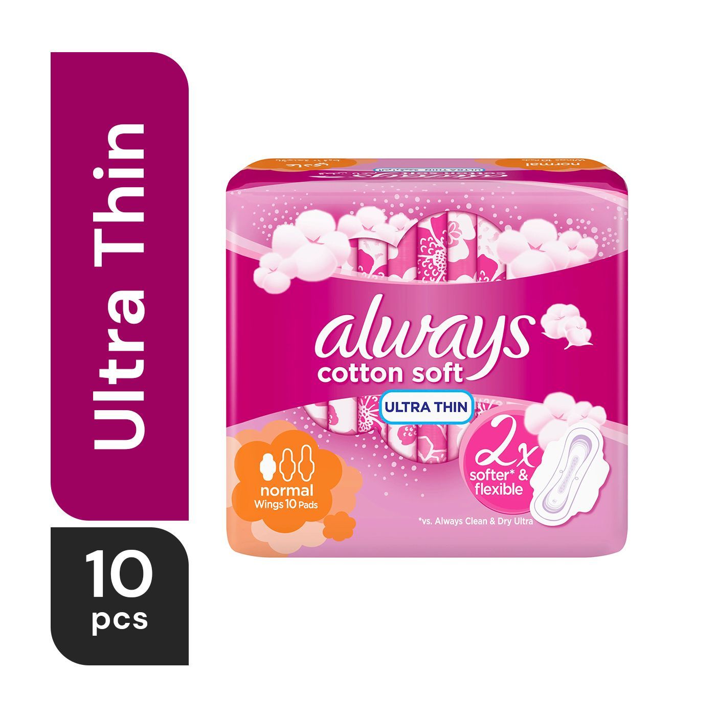Buy Always Cotton Soft Ultra Thin Normal Sanitary Pads 10 Count Online ... Buy Always Cotton Soft Ultra Thin Normal Sanitary Pads 10 Count Online ...