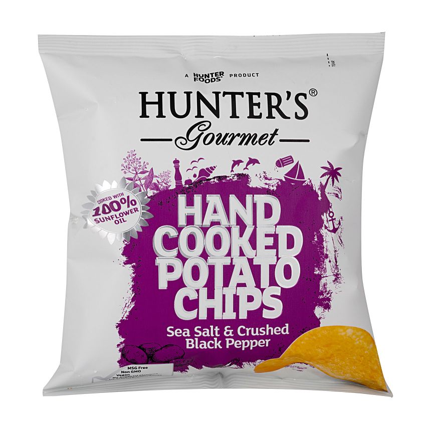 اشترِ Hunter's Hand Cooked Potato Chips Sea Salt & Crushed Black Pepper ...