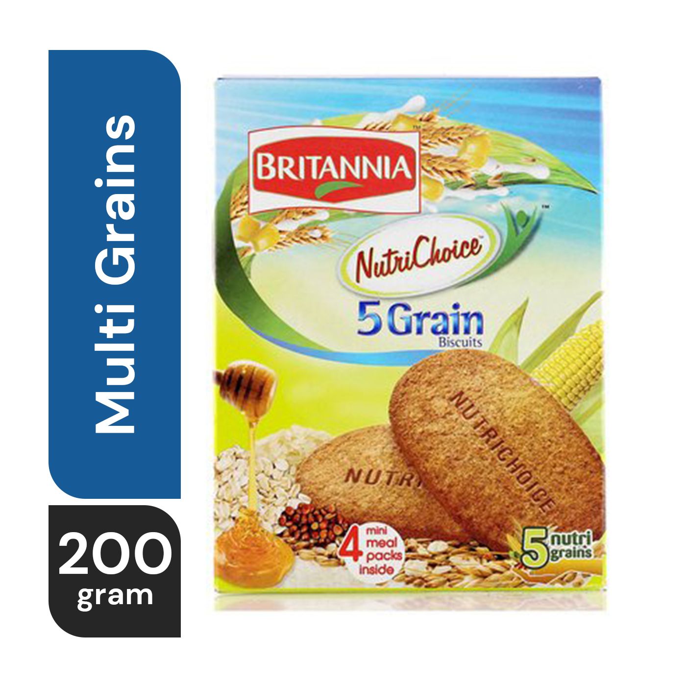 Buy Britannia Five Grain Biscuits 200 G Online in Oman | Talabat Oman