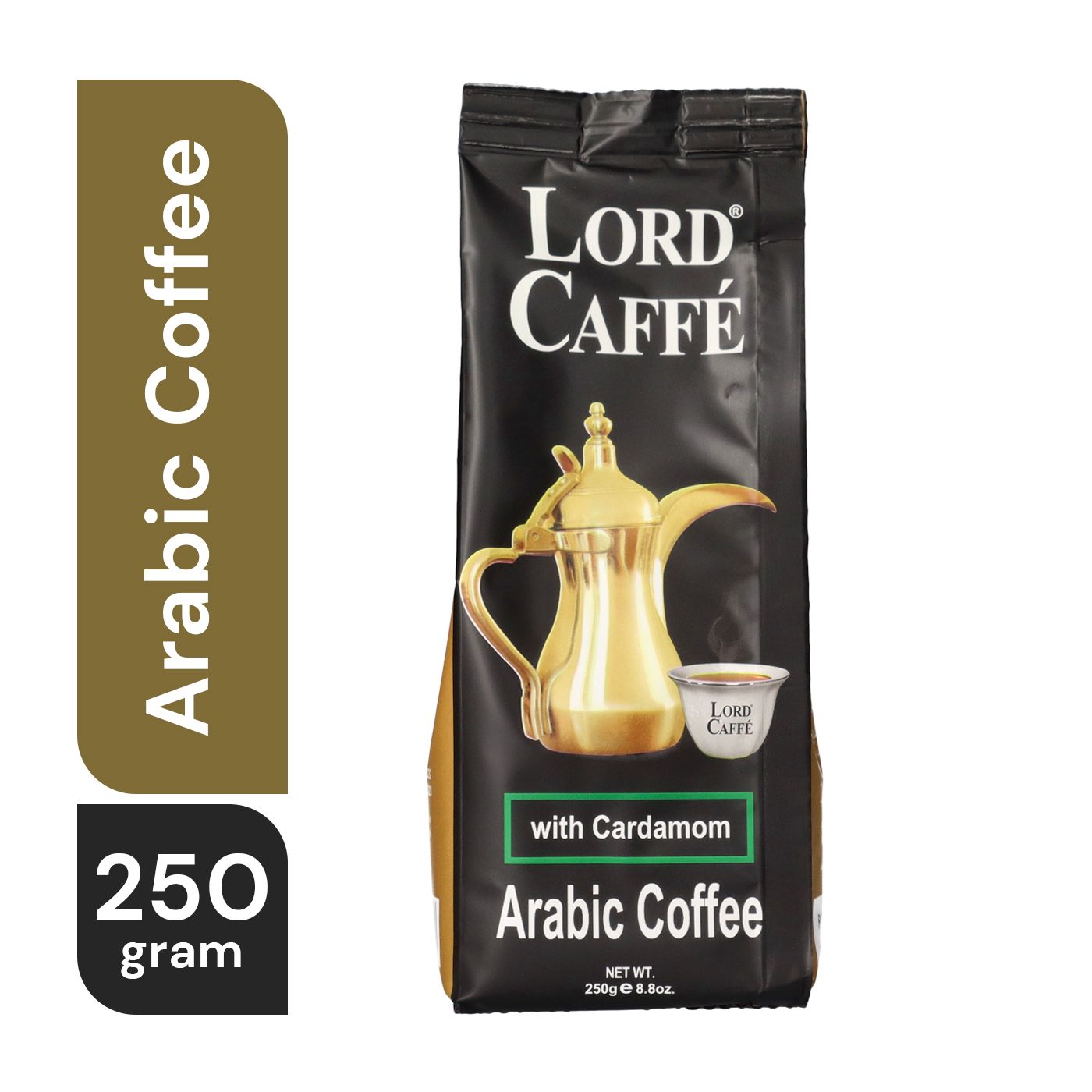 Buy Lord Caffe Arabic Coffe w/ Cardamom 250 g Online in UAE | Talabat UAE