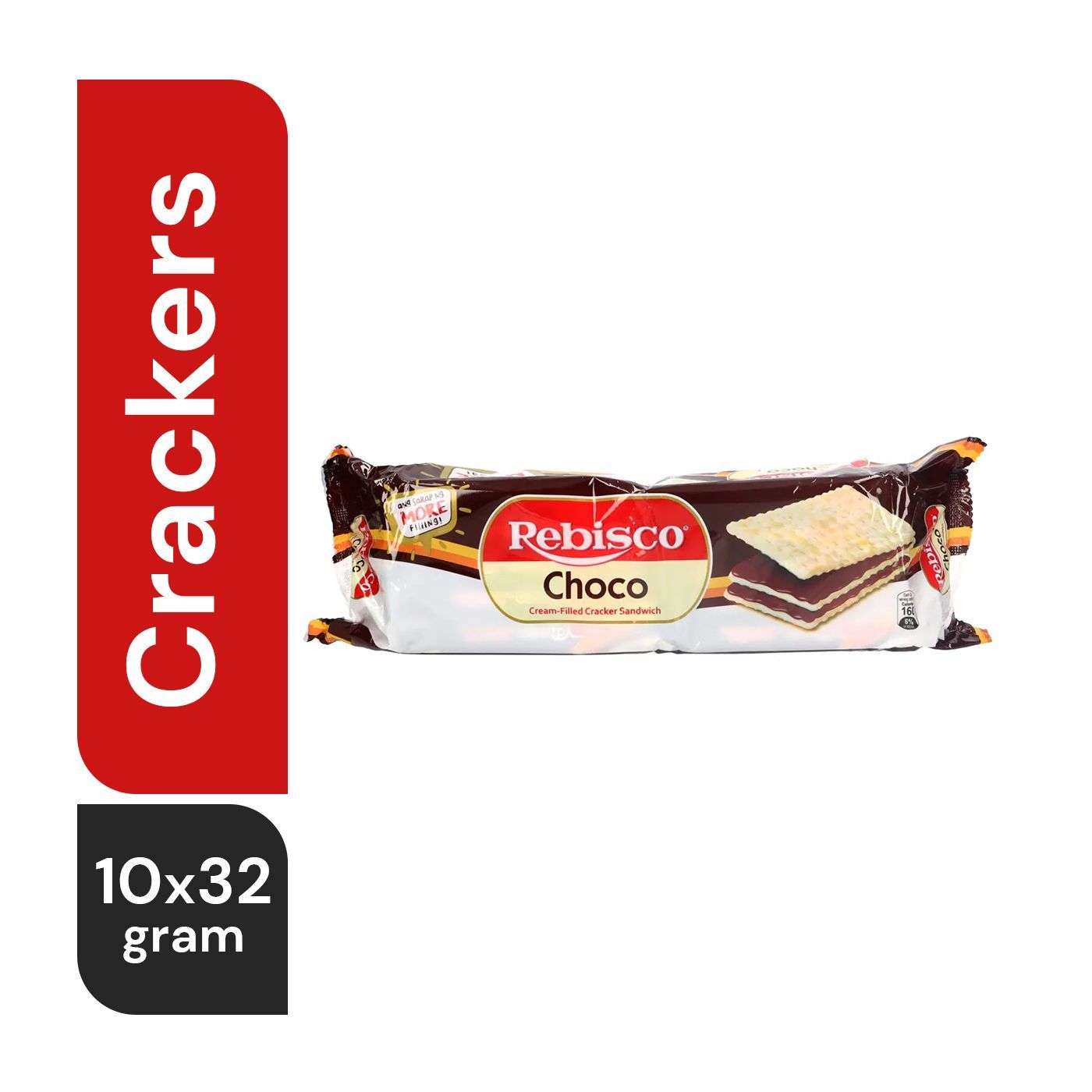 Buy Rebisco Choco Cream Filled Cracker Sandwich 32 g x 10 Online in UAE ...