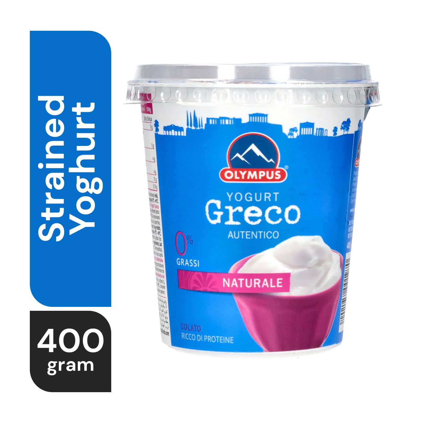Buy Olympus Greek Strained Yoghurt 0% Fat 400 g Online in UAE | Talabat UAE