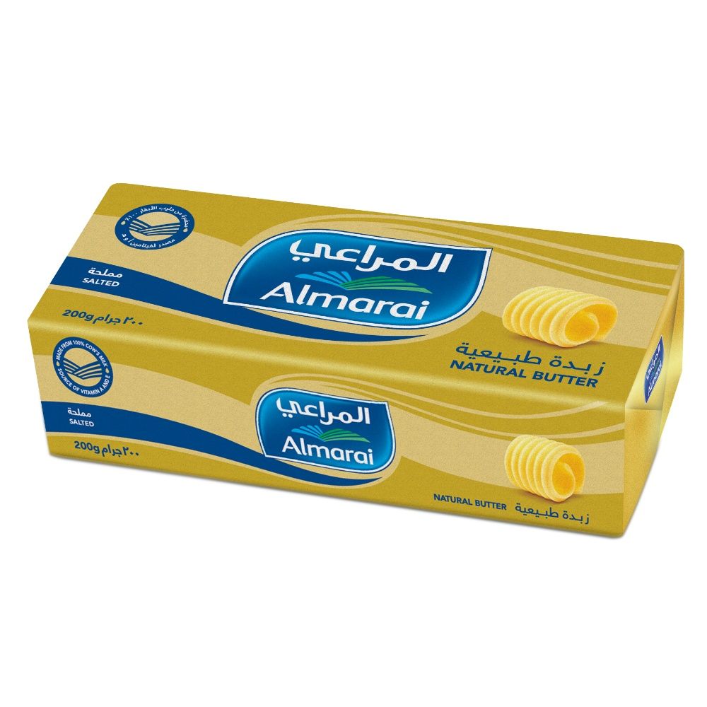 Buy Almarai Natural Salted Butter, 200g Online in UAE | Talabat UAE