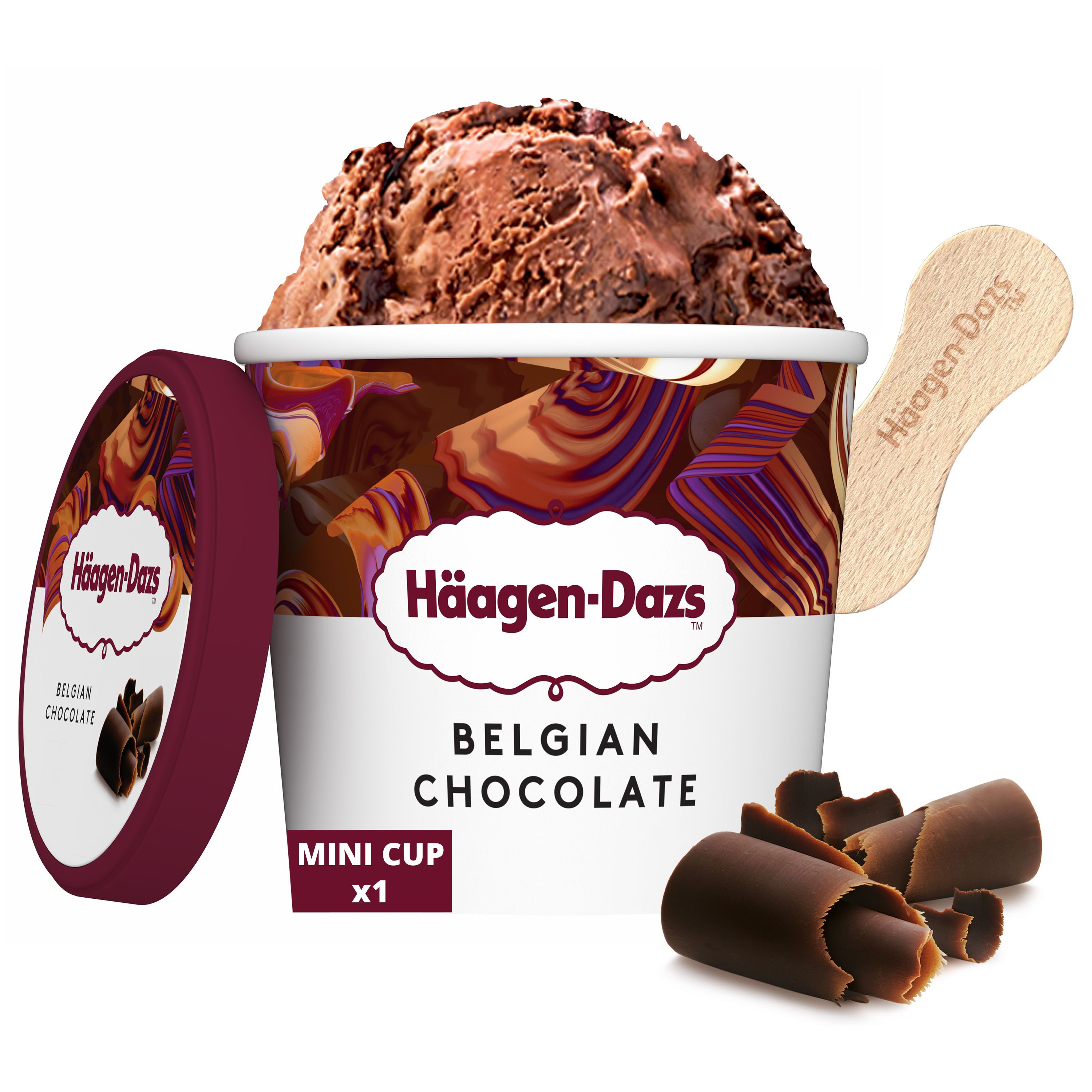 Buy Haagen-Dazs Belgian Chocolate Ice Cream Cup 100ml Online in UAE ...