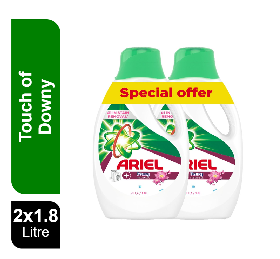 Buy Ariel Automatic Liquid Gel with a Touch of Downy Freshness, 2x1.8L ...