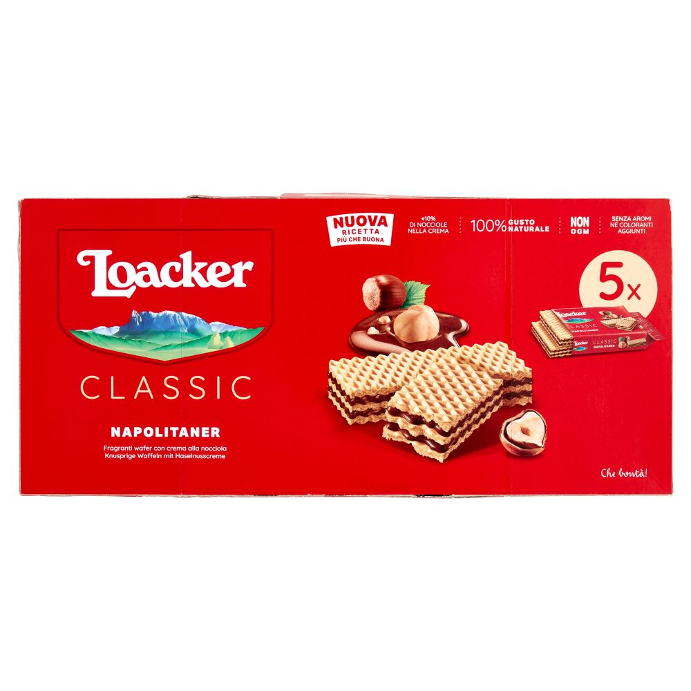Buy Loacker Napolitaner Hazelnut Cream Wafer, 5x45g Online in Jordan ...