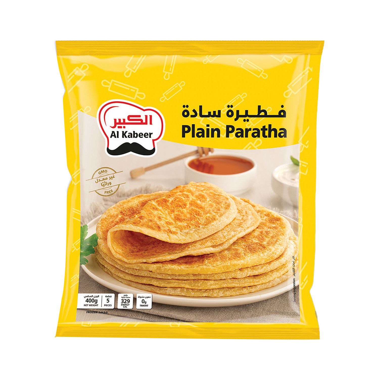 Buy Al Kabeer Plain Frozen Paratha, 400g Online in Oman | Talabat Oman