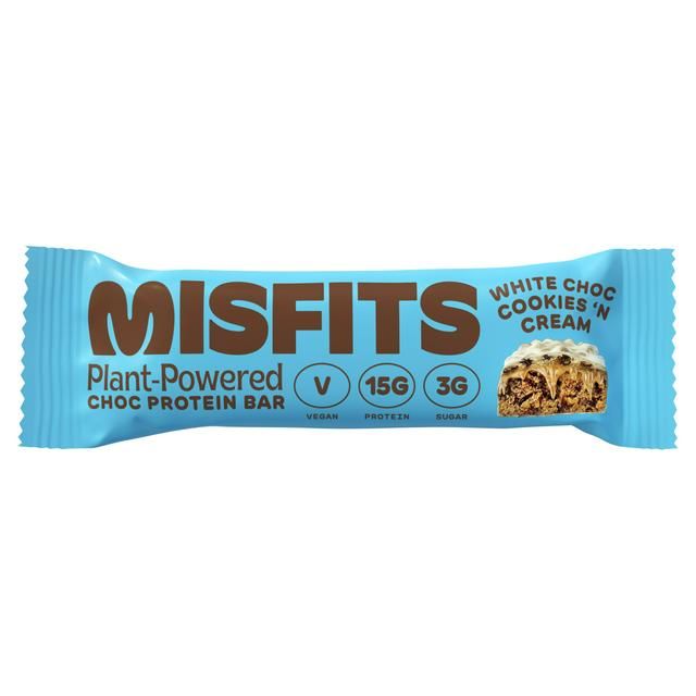 Buy Misfits Vegan Protein Bar Cookies & Cream, 45g Online in Jordan ...